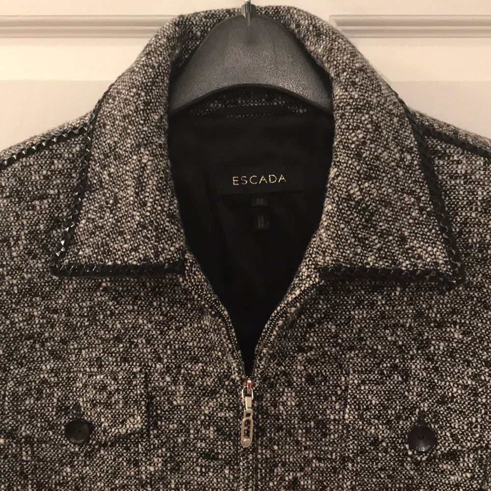 Escada Wool/Cashmere Tweed Jacket - Gem